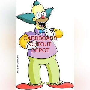 Party Supplies | Krusty The Clown The Simpsons Life Size Cardboard ...